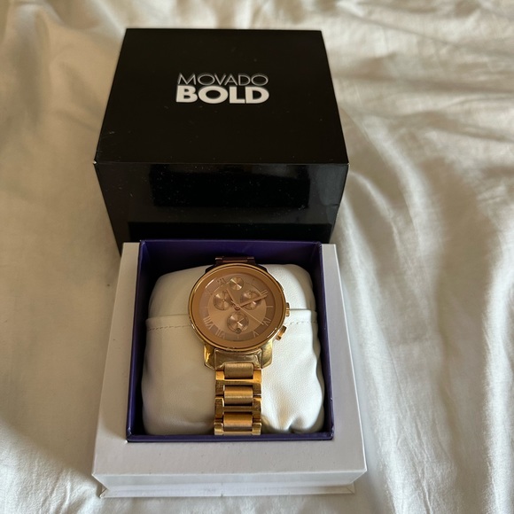 Accessories | Movado Bold Gold Watch | Poshmark